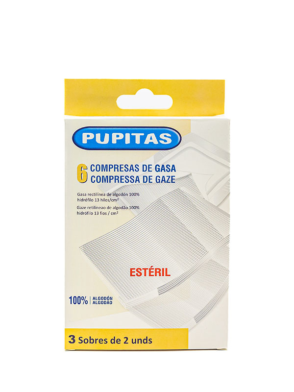 COMPRESAS GASAS ESTERILES - Pupitas