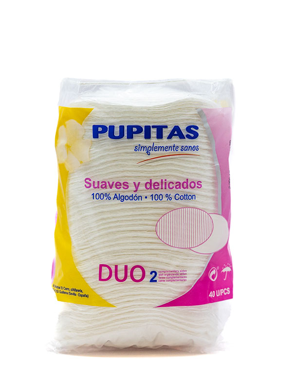 DISCOS DESMAQUILLAR OVALADOS 40 UDS. - Pupitas